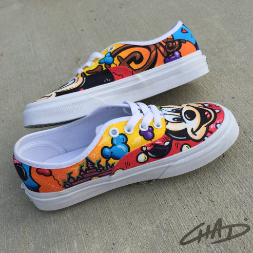 Disney Character Mash Up - Vans Authentic shoes – chadcantcolor