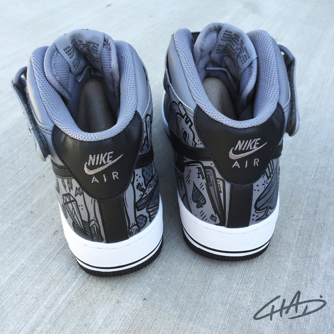 Dimes - Custom hand painted Nike Air Force 1 shoes – chadcantcolor