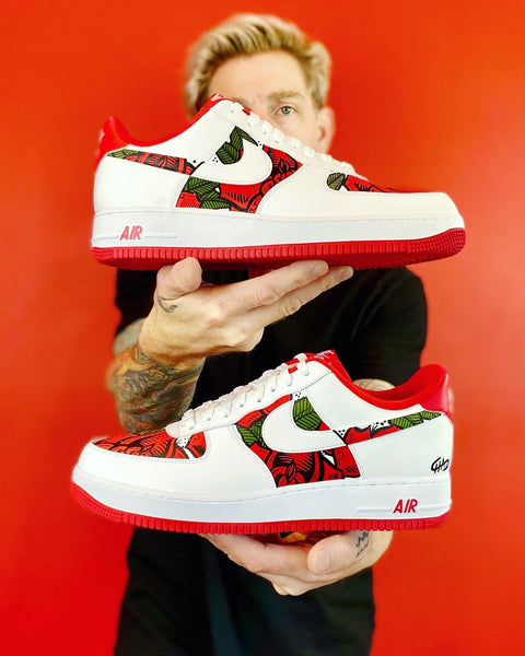 Red Roses Nike AF1 – chadcantcolor